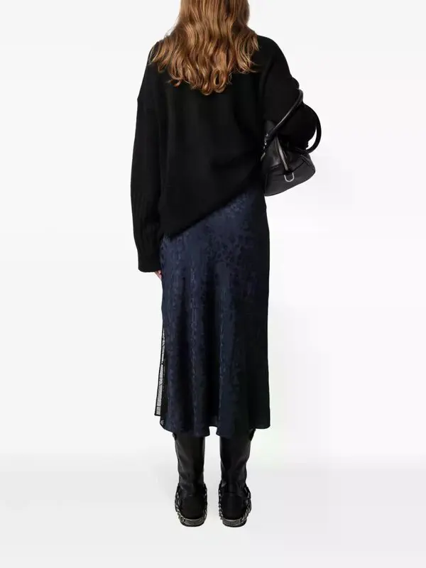Zadig&Voltaire Jayla Leopard-print Silk Skirt
