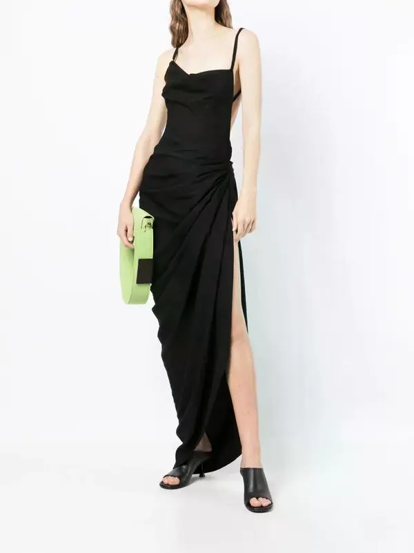 Jacquemus La Robe Saudade Longue Dress - Black