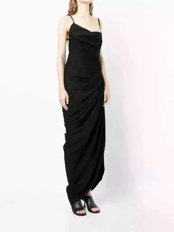 Jacquemus La Robe Saudade Longue Dress - Black