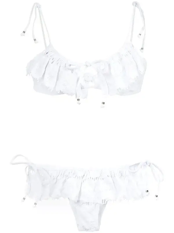 AMIR SLAMA Ruffled Bikini Set