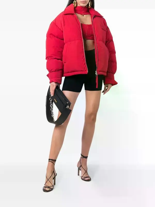 Jacquemus Le Short Arancia Ribbed Biker Shorts