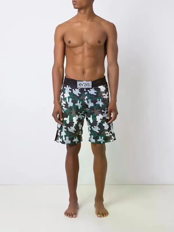AMIR SLAMA Camouflage Print Swim Shorts