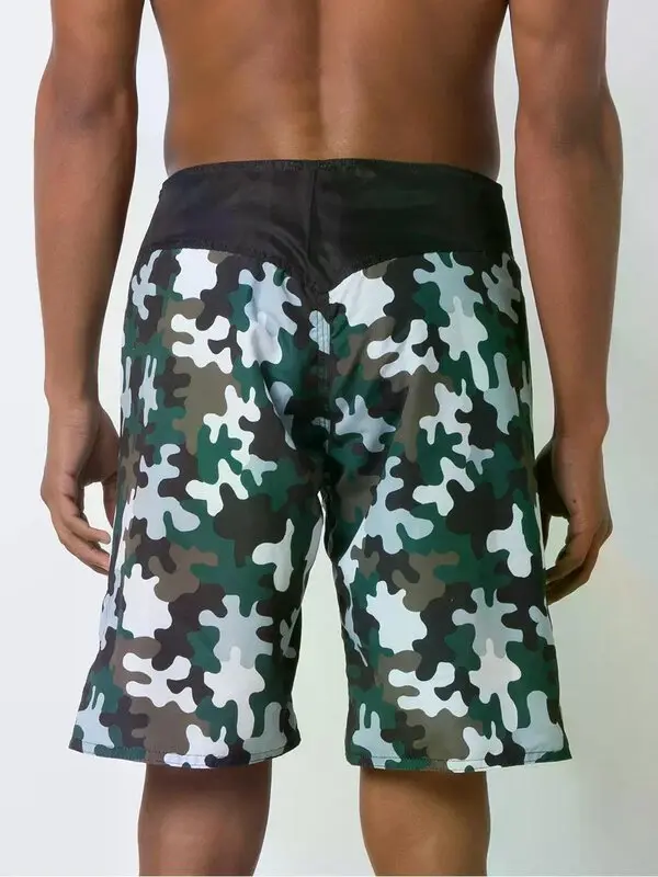 AMIR SLAMA Camouflage Print Swim Shorts