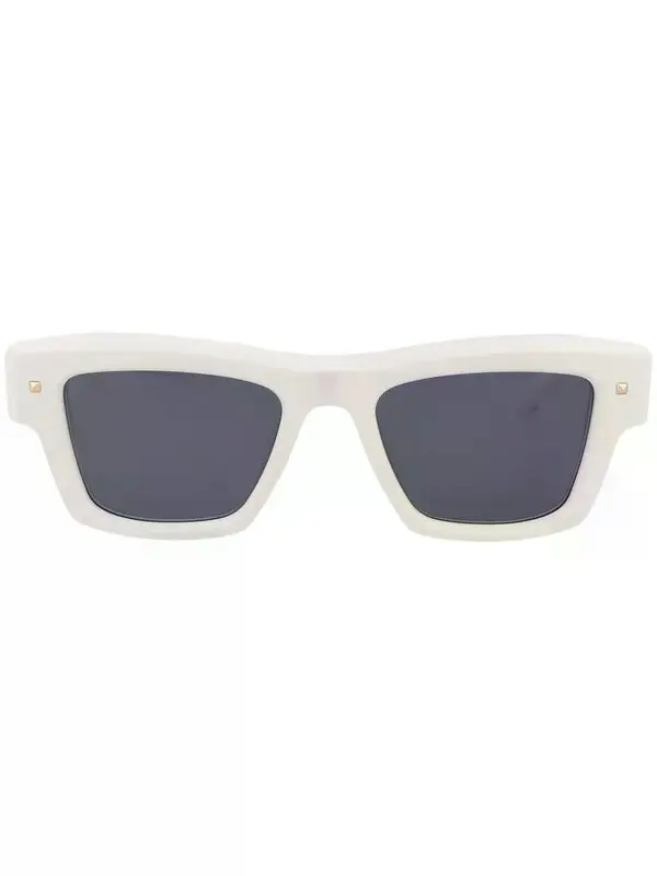 Valentino Garavani Square-frame Sunglasses - White