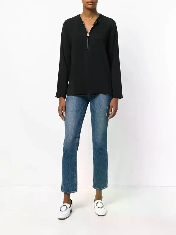 Stella McCartney Arlesa Top With Partial Zip Detail