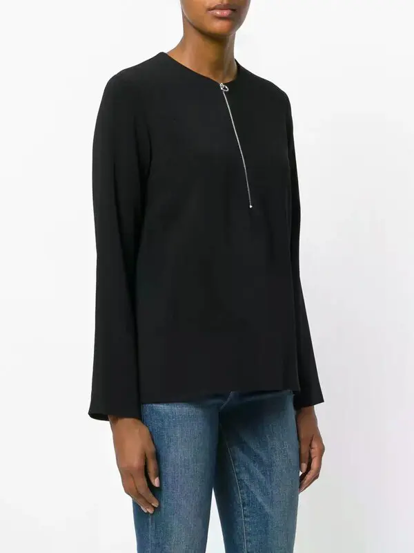 Stella McCartney Arlesa Top With Partial Zip Detail