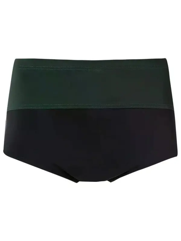 AMIR SLAMA Bicolor Trunks - Black