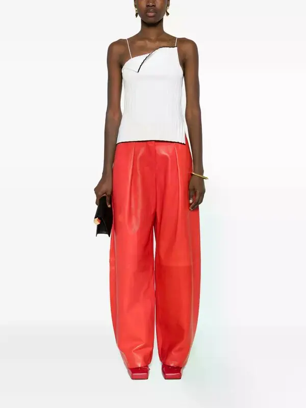 Jacquemus Pleated Tank Top - White
