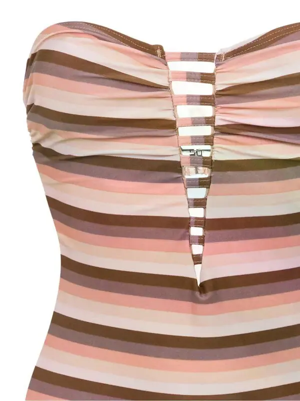 AMIR SLAMA Striped Swimsuit
