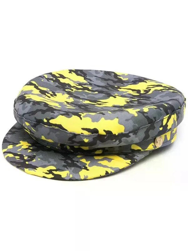 MANOKHI Camouflage Print Cap - Grey