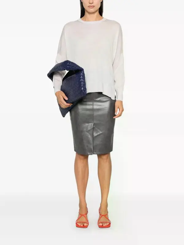 BLANCA VITA Fine-knit Virgin Wool Sweater - Pink