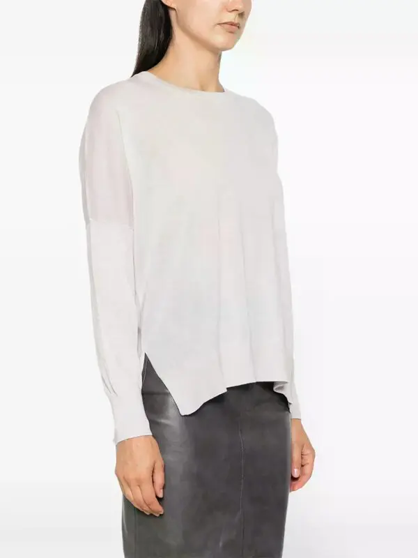 BLANCA VITA Fine-knit Virgin Wool Sweater - Pink