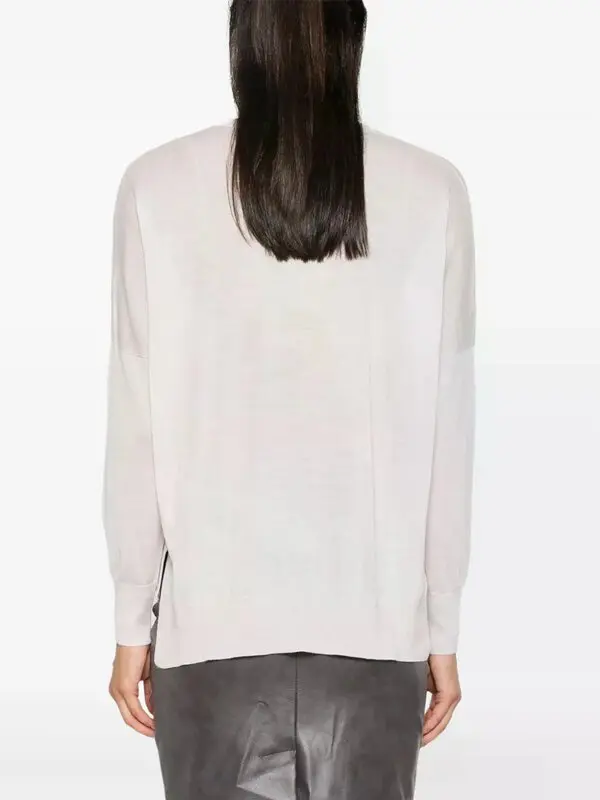 BLANCA VITA Fine-knit Virgin Wool Sweater - Pink