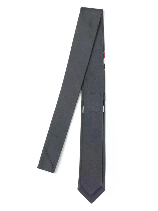 Thom Browne Rwb Stripe Silk Blend Necktie