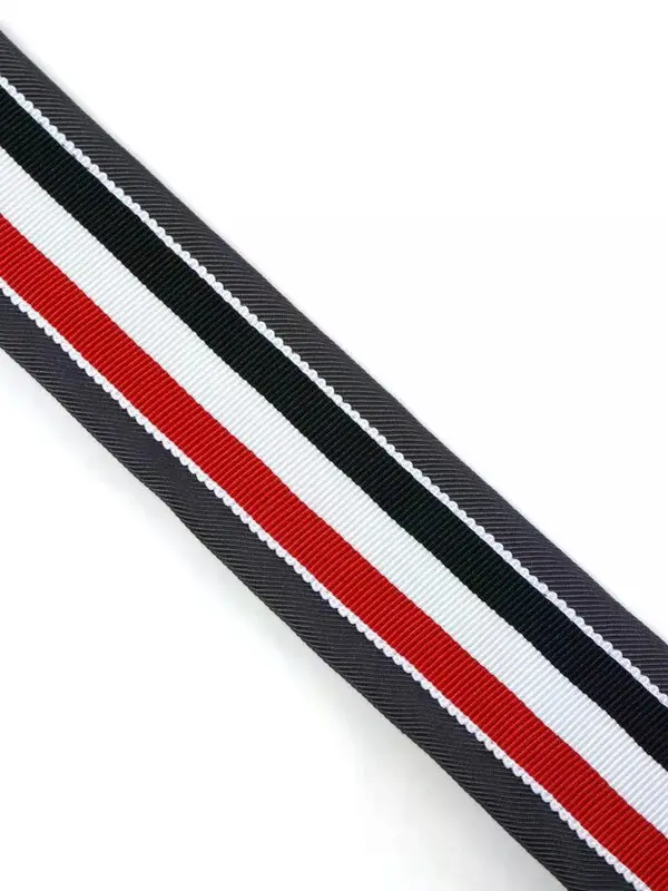 Thom Browne Rwb Stripe Silk Blend Necktie