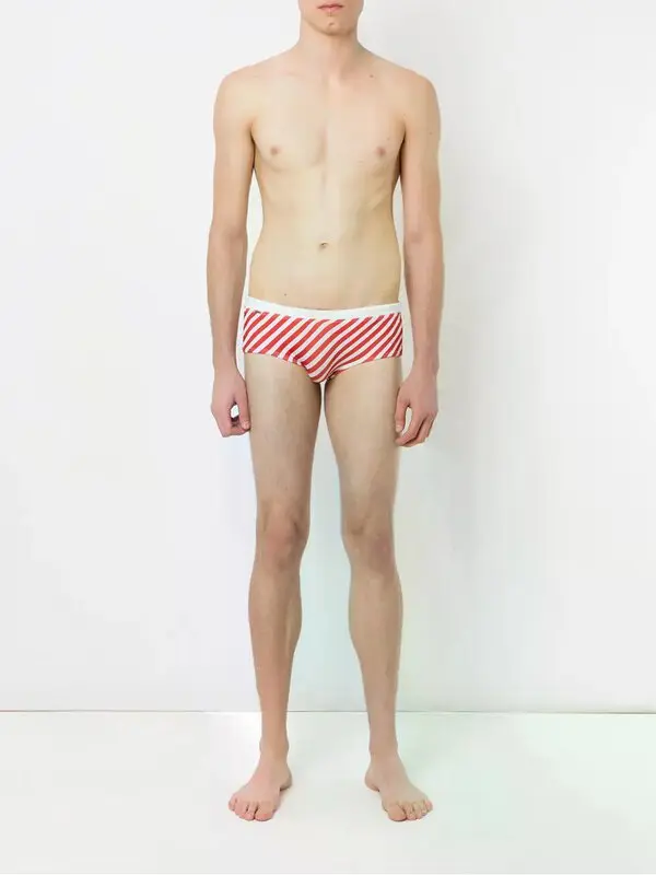 AMIR SLAMA Striped Swim Briefs