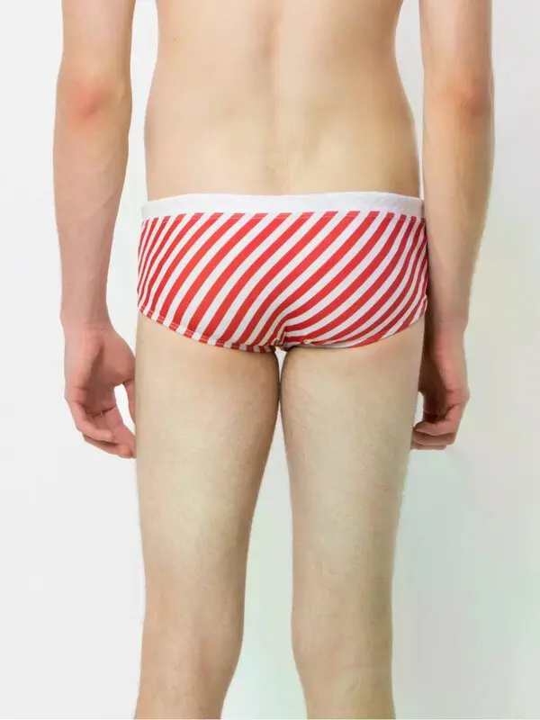 AMIR SLAMA Striped Swim Briefs