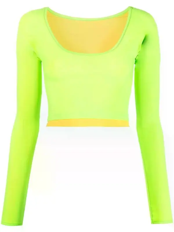 Sunnei Layered Long-sleeved Crop Top