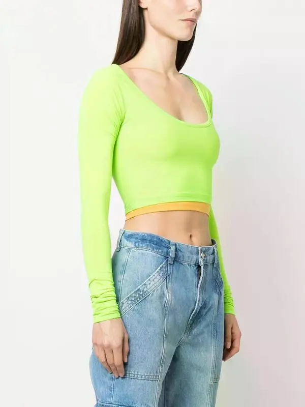 Sunnei Layered Long-sleeved Crop Top