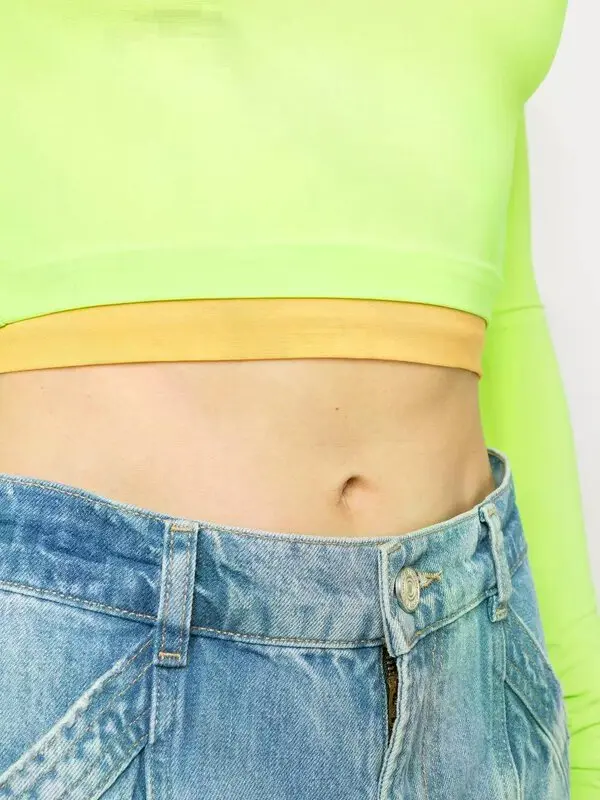 Sunnei Layered Long-sleeved Crop Top
