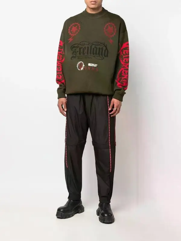 Vetements Graphic Print Merino Wool Jumper