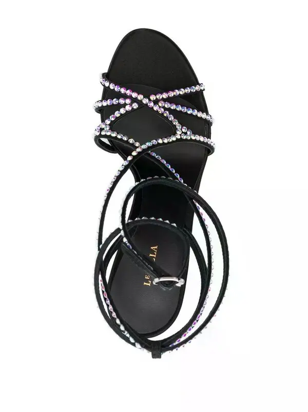 LE SILLA Belen 105mm Crystal-embellished Sandals