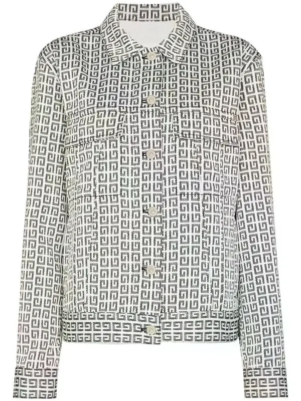 Givenchy 4g Jacquard Denim Jacket