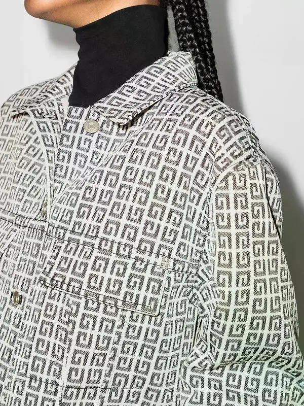 Givenchy 4g Jacquard Denim Jacket