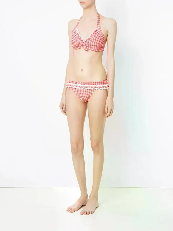 AMIR SLAMA Plaid Bikini Set