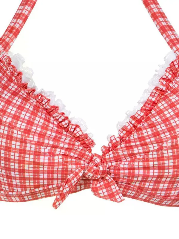 AMIR SLAMA Plaid Bikini Set