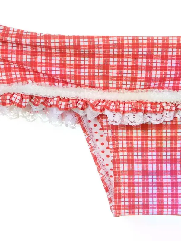 AMIR SLAMA Plaid Bikini Set