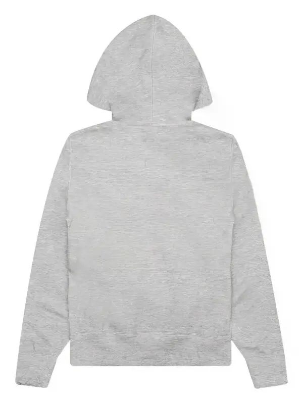 Play Comme Des Garcon Zip-up Hoodie With Heart Appliqu