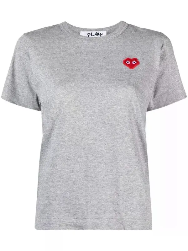 Play Comme Des Garcon Logo-print Cotton T-shirt