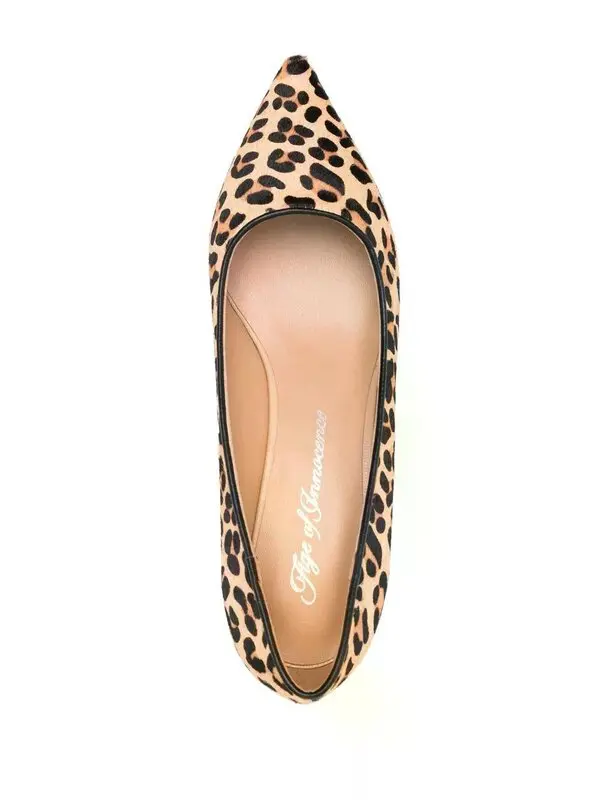 AGE OF INNOCENCE Jacqueline 50mm Leopard-print Pumps