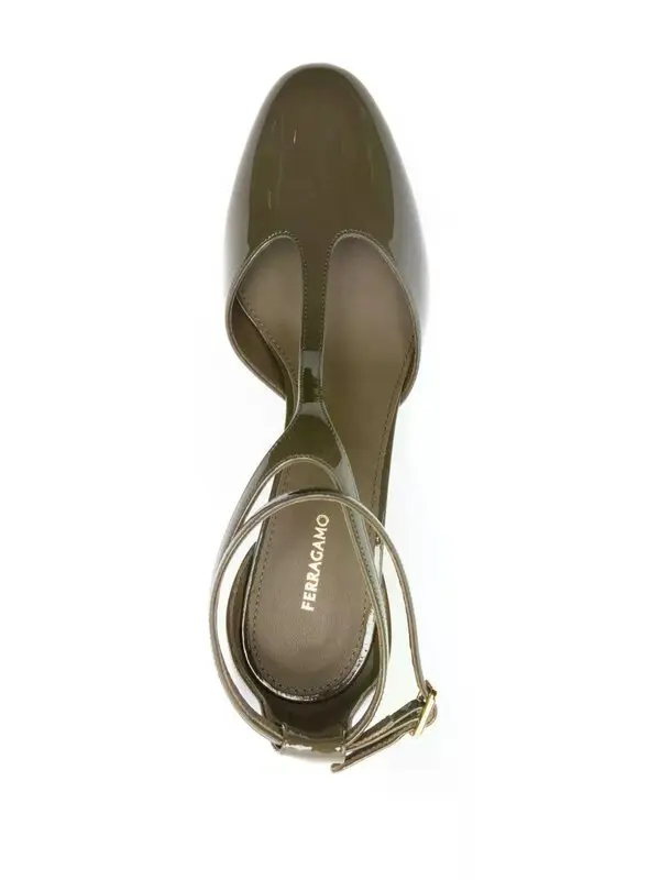 FERRAGAMO 75mm Patent Leather Pumps