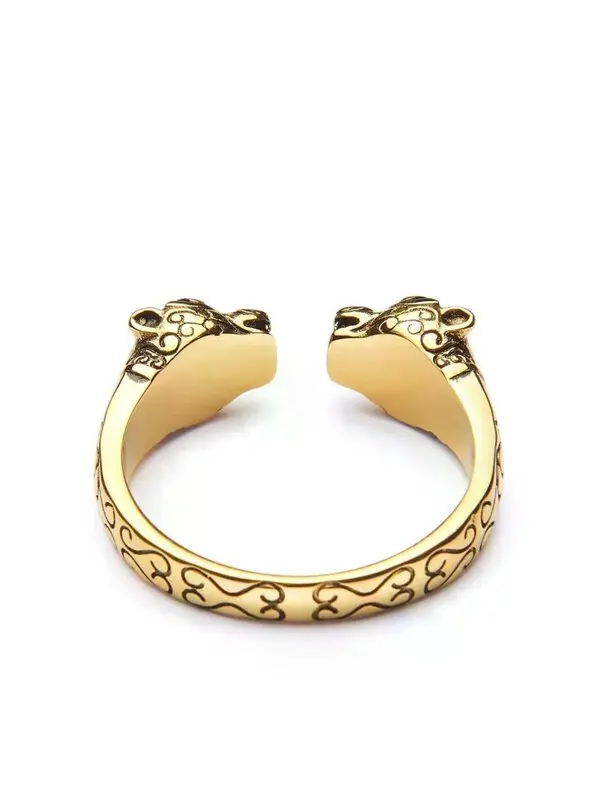 NIALAYA JEWELRY Panther Polished Ring