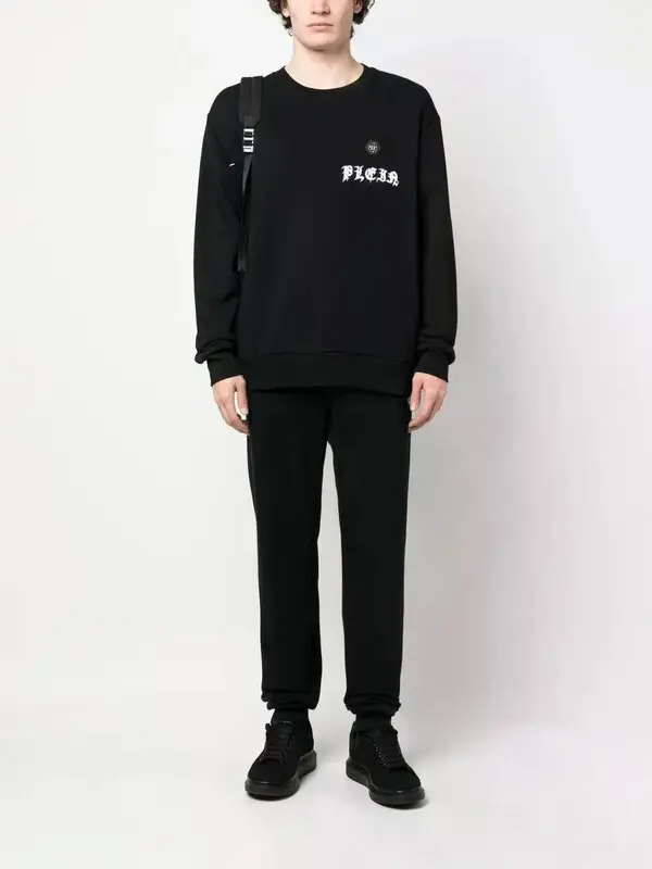Philipp Plein Logo-patch Drawstring Track Pants - Black