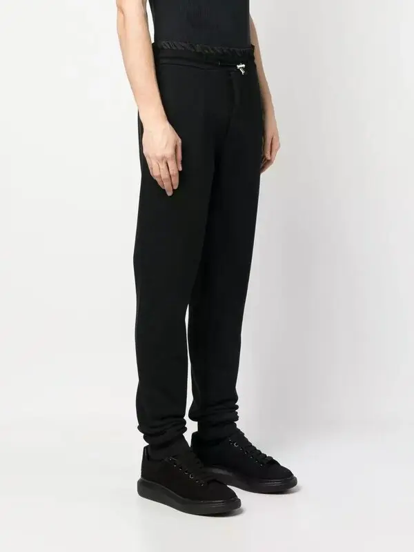 Philipp Plein Logo-patch Drawstring Track Pants - Black