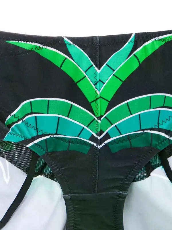 AMIR SLAMA Tropical Print Bikini Set