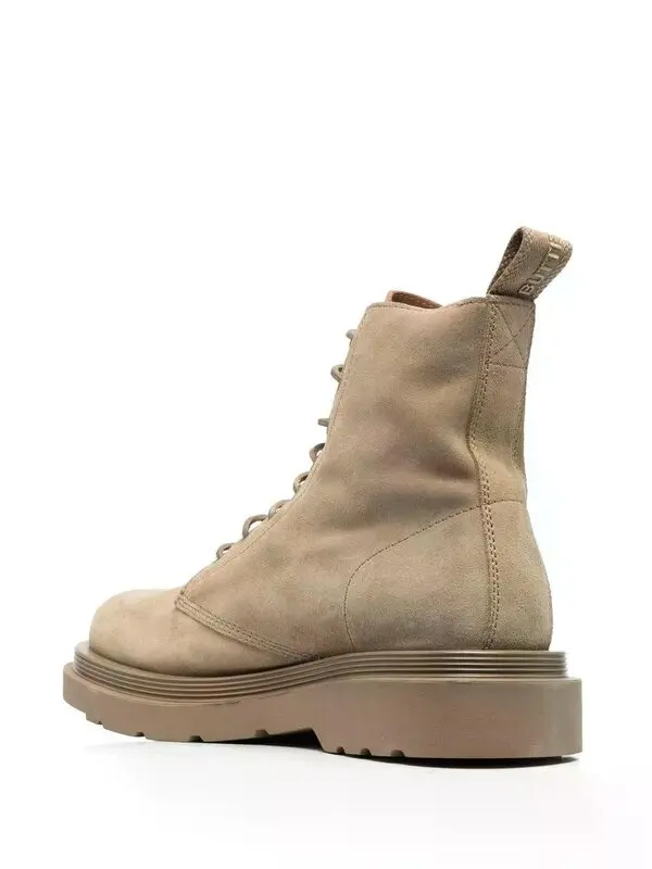 BUTTERO® Lace-up Suede Boots - Grey