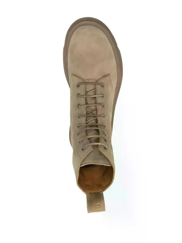 BUTTERO® Lace-up Suede Boots - Grey