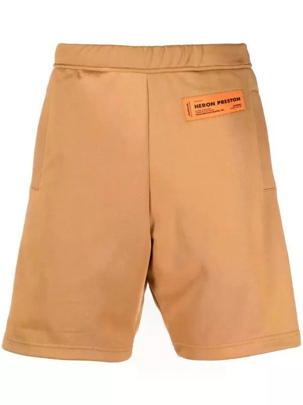 Heron Preston Logo-patch Deck Shorts - Black