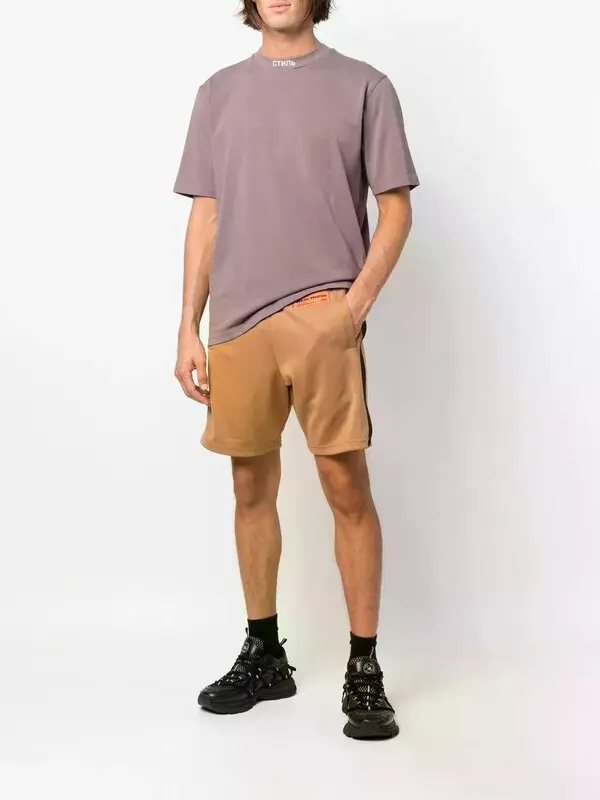 Heron Preston Logo-patch Deck Shorts - Black