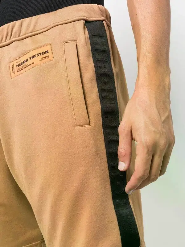 Heron Preston Logo-patch Deck Shorts - Black