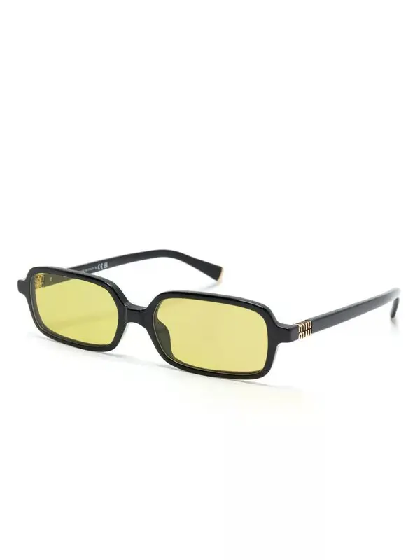 Miu Miu Logo-plaque Rectangle-frame Sunglasses