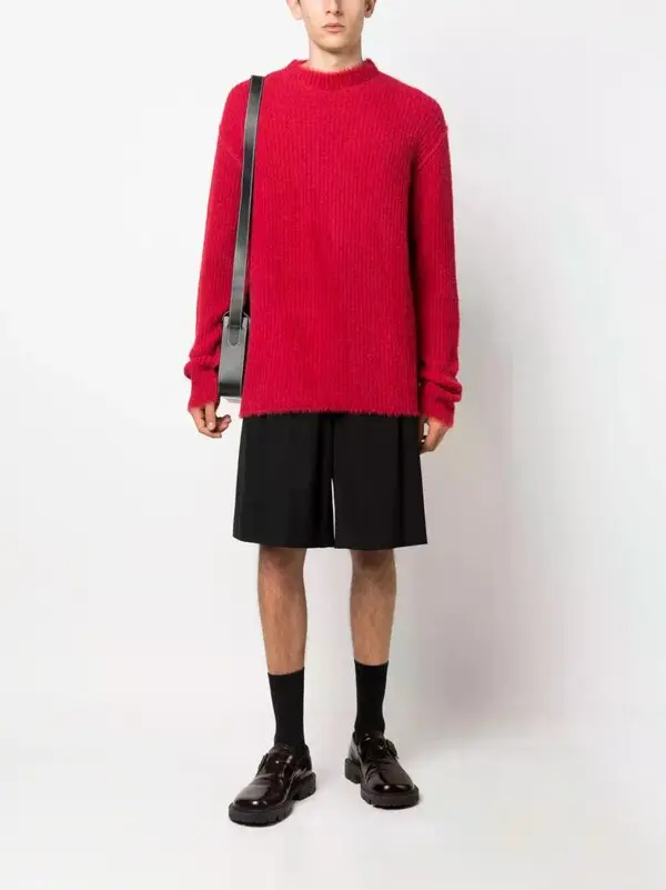 UMA WANG Ribbed Brushed-effect Jumper