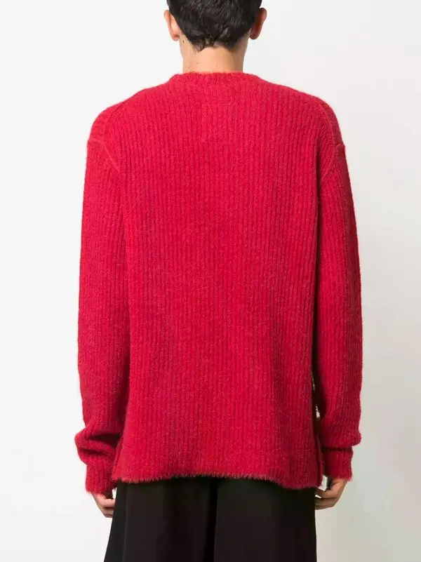 UMA WANG Ribbed Brushed-effect Jumper