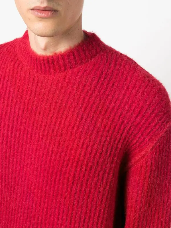 UMA WANG Ribbed Brushed-effect Jumper