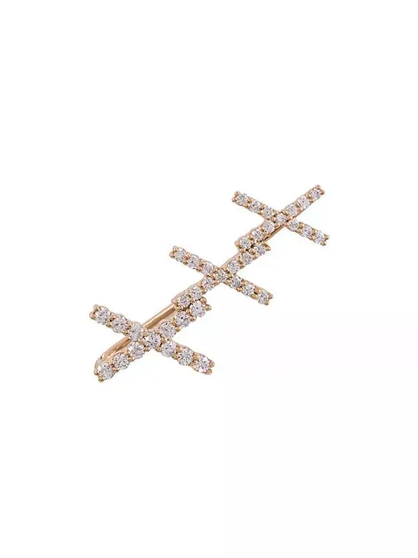 ALINKA 18kt Rose Gold Katia Diamond Left Ear Cuff - Metallic
