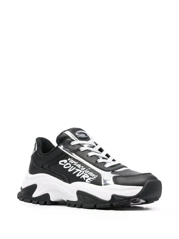 Versace Lo-top Logo Print Sneakers